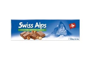 Chocolate con Avellanas SWISS ALPS 300 gr en Tienda Inglesa