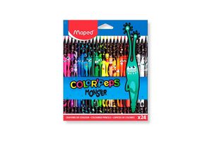 Lapices de Colores MAPED Color´s Peps Monster x 24 Unidades en Tienda ...