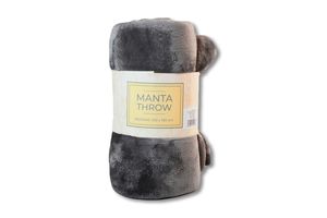Manta Throw Gris 100 x 150 cm en Tienda Inglesa