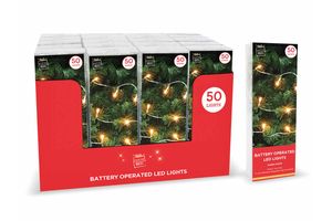 Luces LED Blanca Cálida a Pila 5 m en Tienda Inglesa