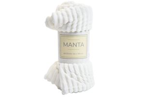Manta Throw Rayas Crudo TIENDA CASA 120 x 150 cm en Tienda Inglesa