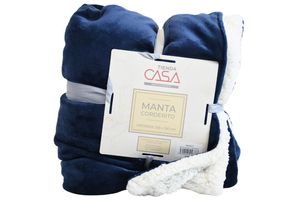 Manta Throw Azul TIENDA CASA 120 x 150 cm en Tienda Inglesa