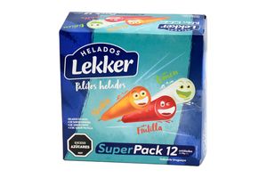 Helado LEKKER Palito Liso Pack 12 x 53 gr en Tienda Inglesa
