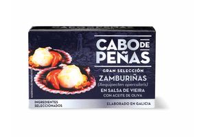Zamburiñas en Salsa de Vieira CABO DE PEÑAS 120 gr en Tienda Inglesa