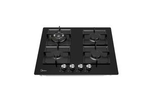 Anafe a Gas MIDEA de Vidrio 4 Hornallas MG60GK007AH1B en Tienda Inglesa