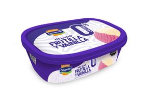 Helado Deslactosado CONAPROLE Frutilla y Vainilla 1 L en Tienda Inglesa